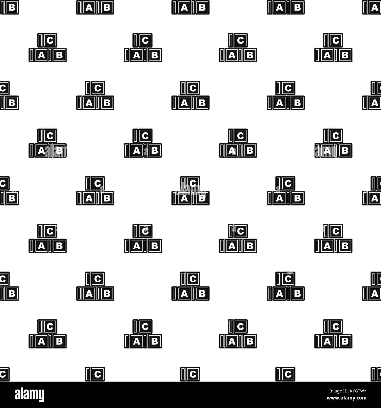 ABC cubes pattern vector Stock Vector Image & Art - Alamy