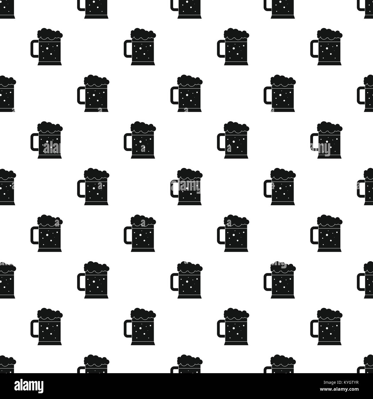Beer mug pattern vector Stock Vector Image & Art - Alamy