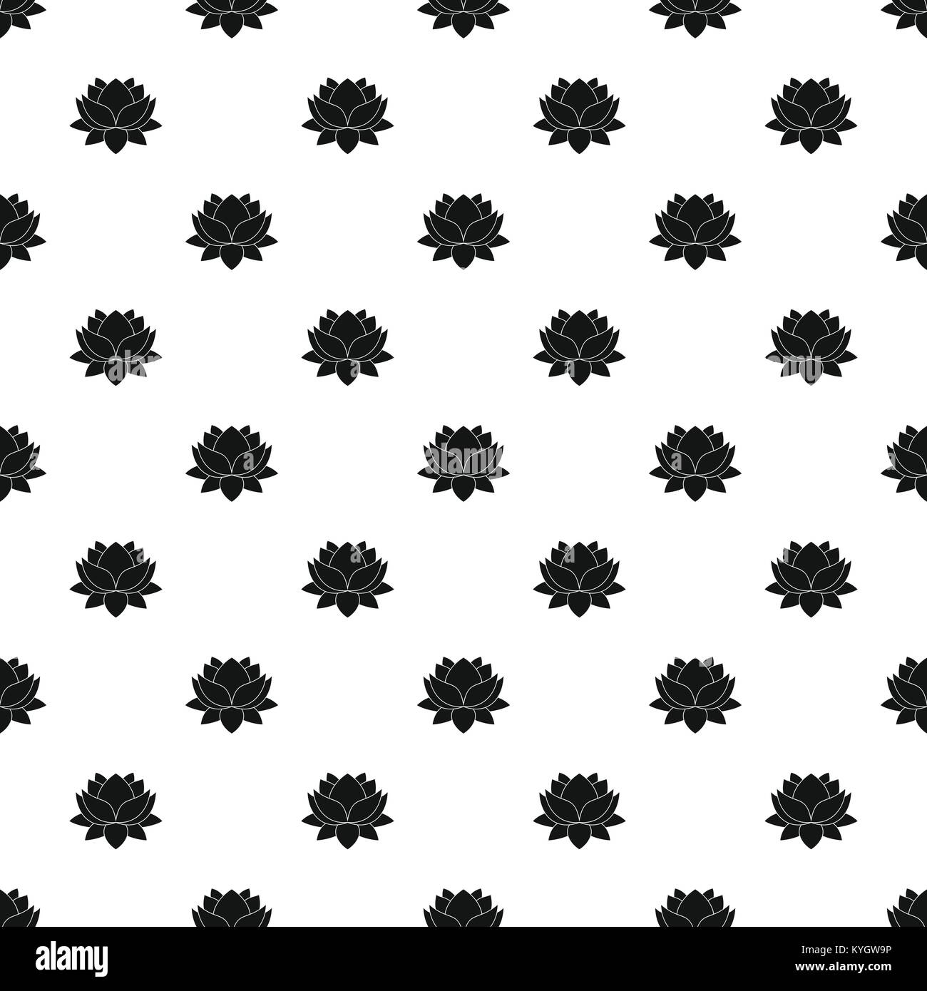 Water lily flower pattern vector Stock Vector Image & Art - Alamy