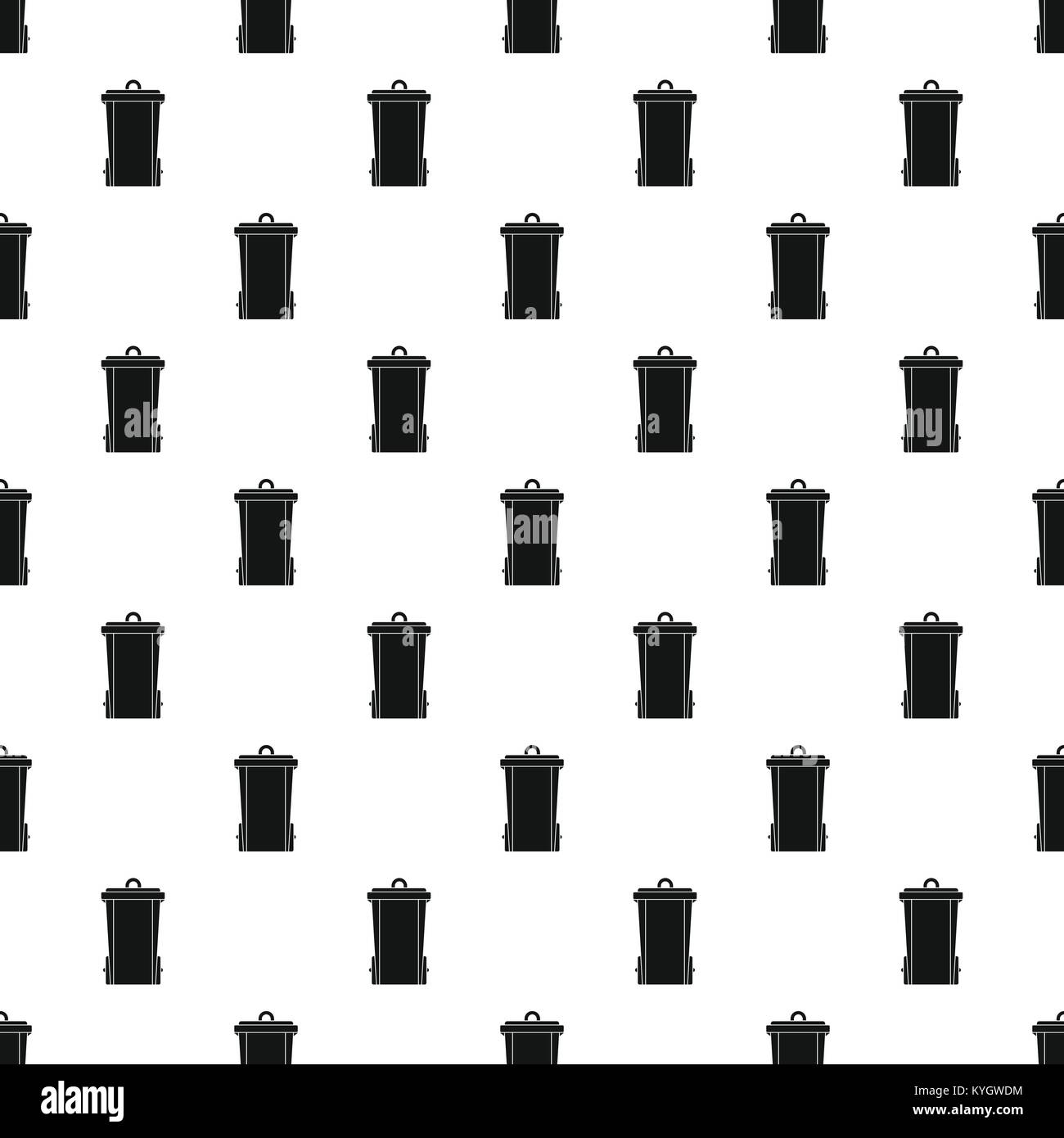 Garbage bin pattern vector Stock Vector Image & Art - Alamy