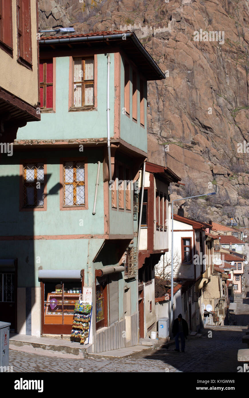 Street in Afyon in Turkey Stock Photo - Alamy