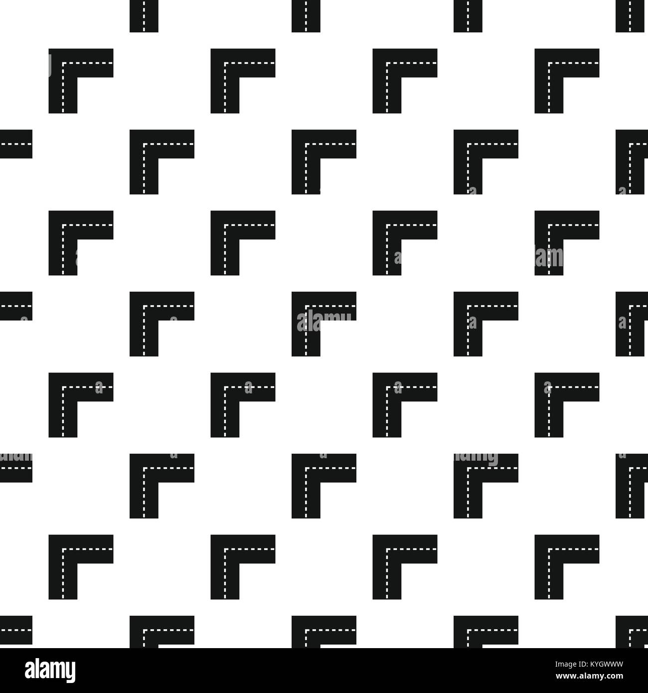Turning road pattern vector Stock Vector Image & Art - Alamy