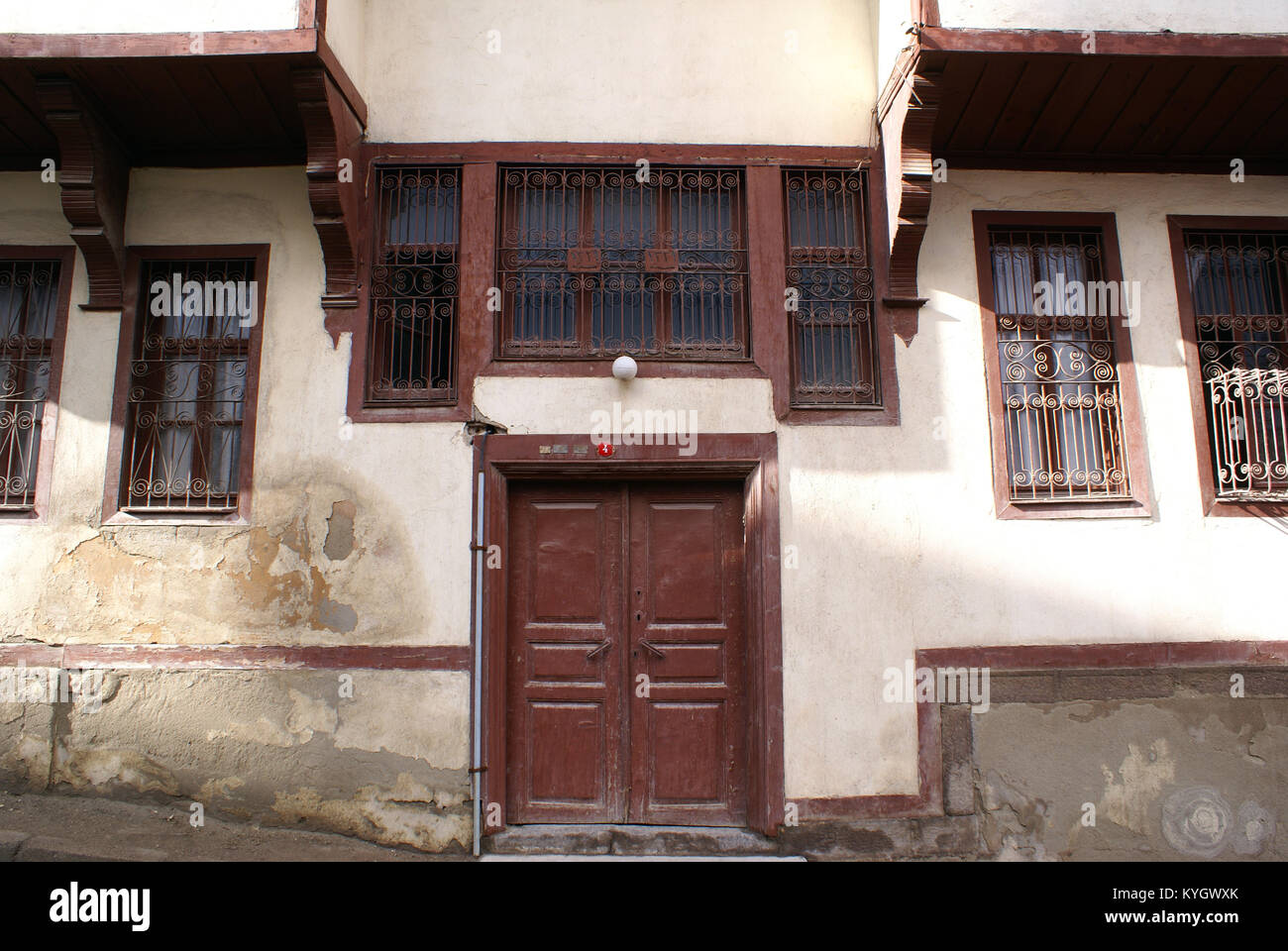 Door and windows of turkish house in Afyon, Turkey Stock Photo - Alamy