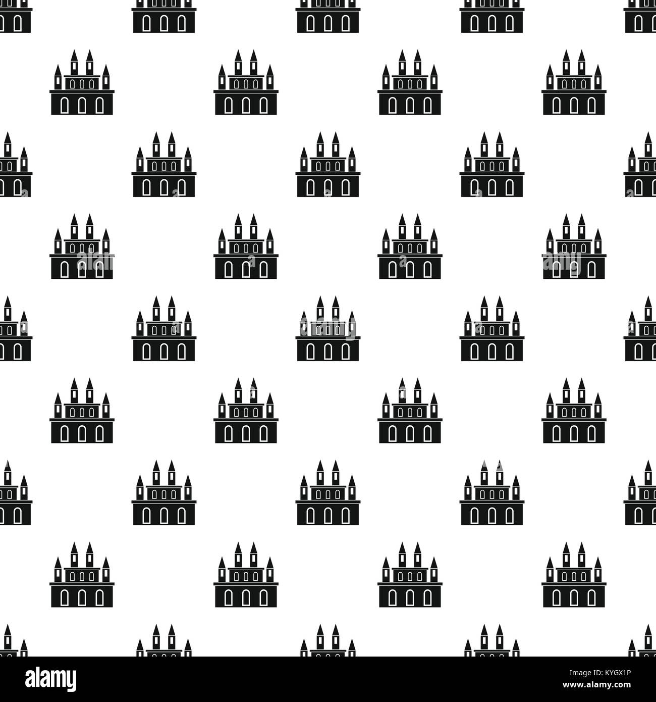 Medieval castle pattern vector Stock Vector Image & Art - Alamy