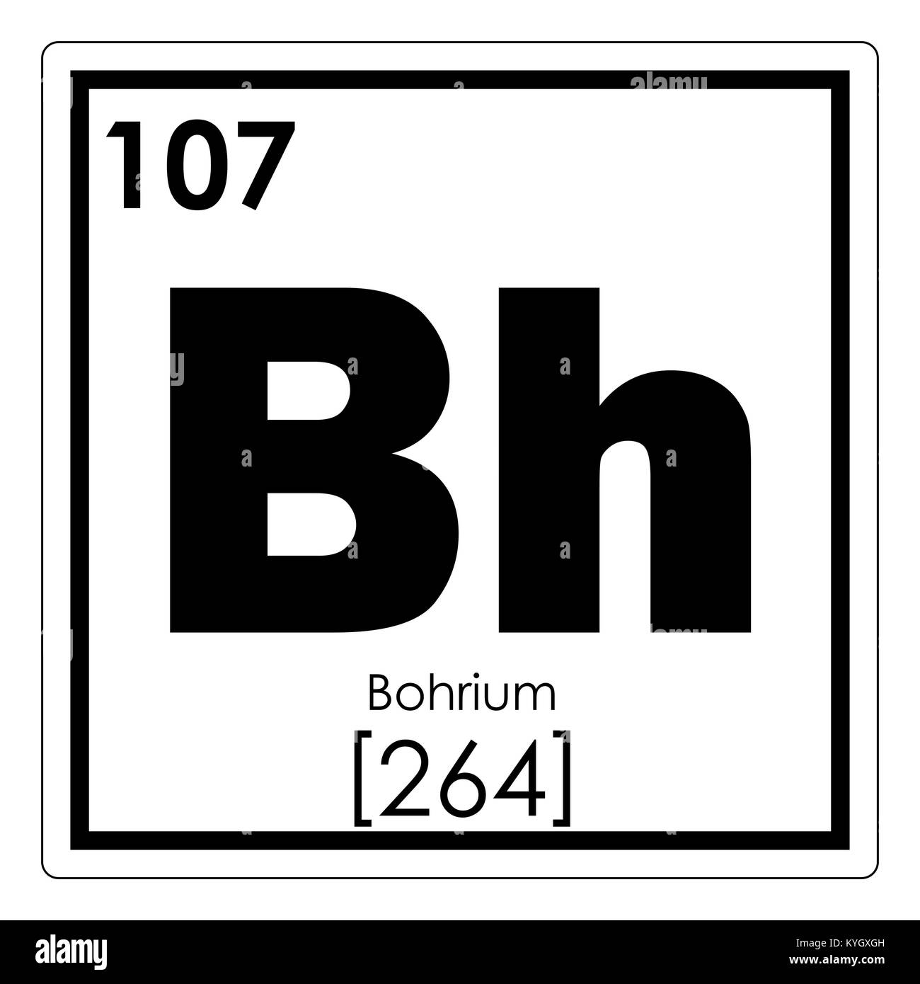 Bohrium symbol hi-res stock photography and images - Alamy