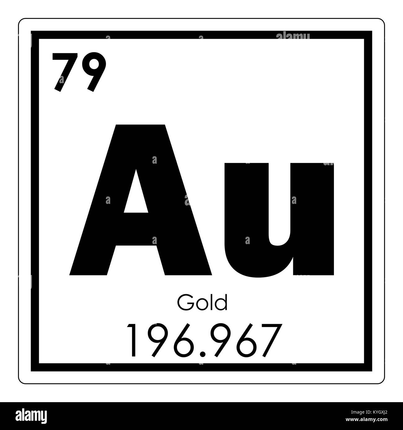 Gold Element Symbol