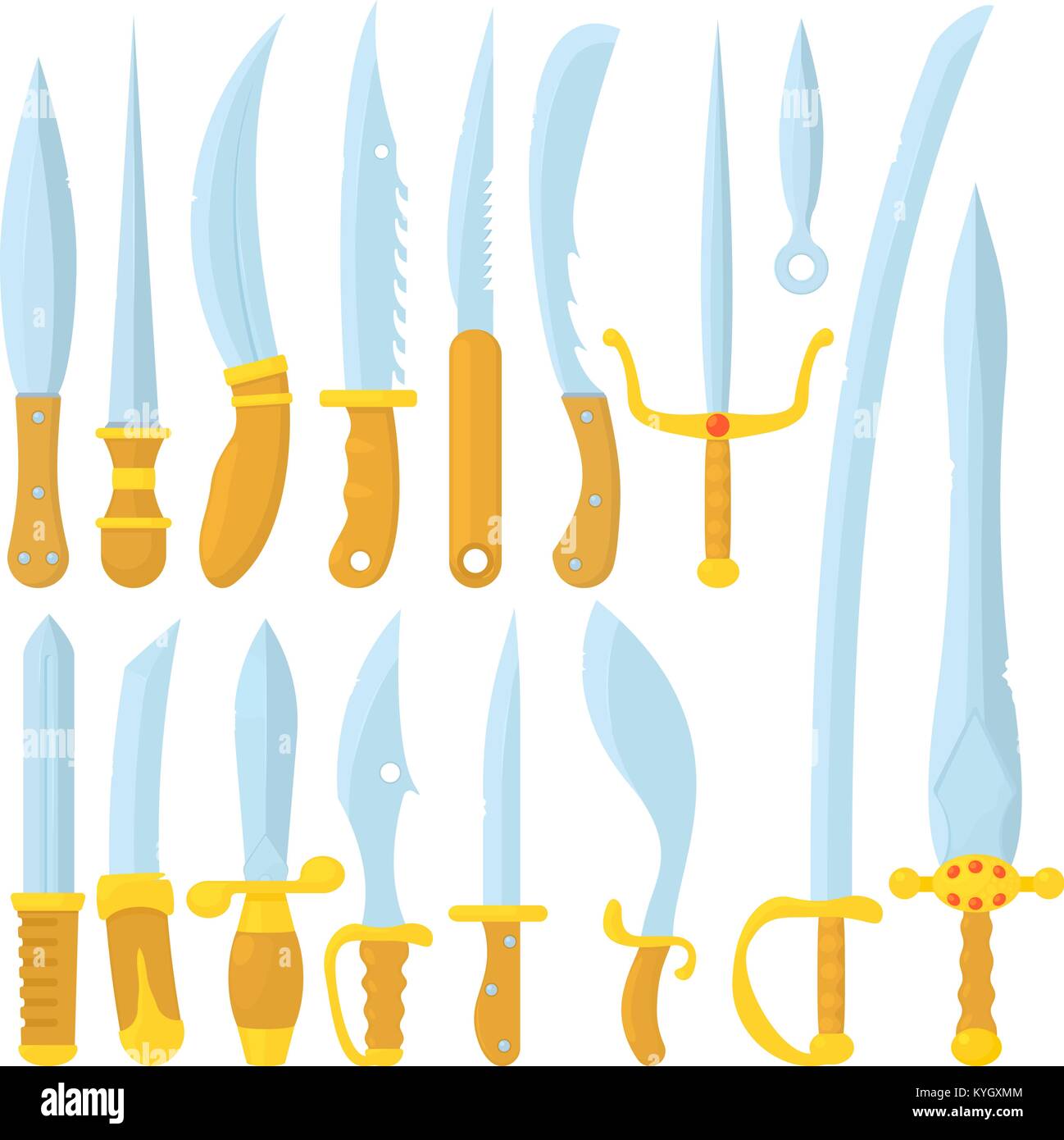 Steel arms icons set, cartoon style Stock Vector Image & Art - Alamy
