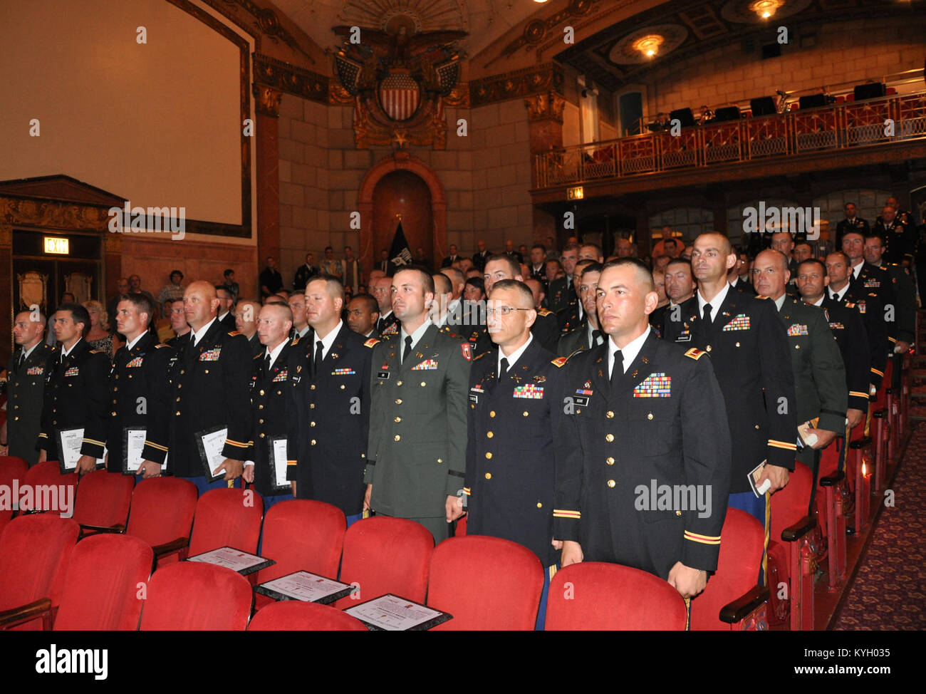 Newest Warrant Officers stand at attention at a the Reserve Component ...