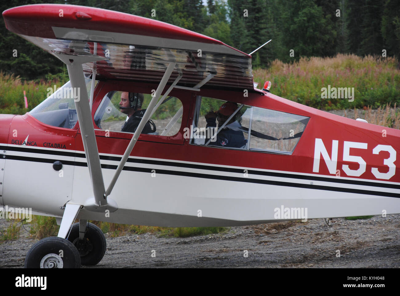 US military army National Guard light aircraft flying Stock Photo - Alamy