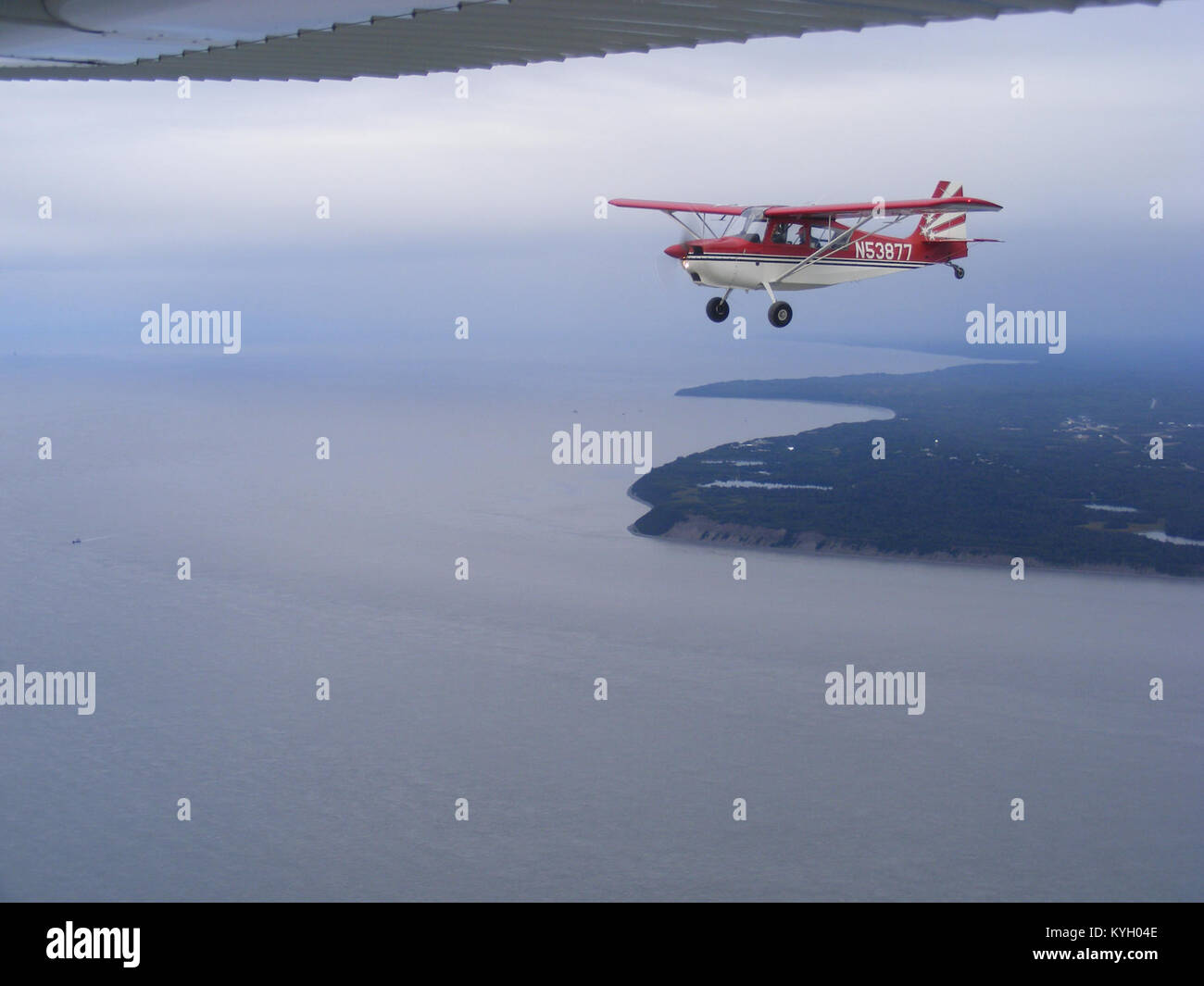 US military army National Guard light aircraft flying Stock Photo - Alamy
