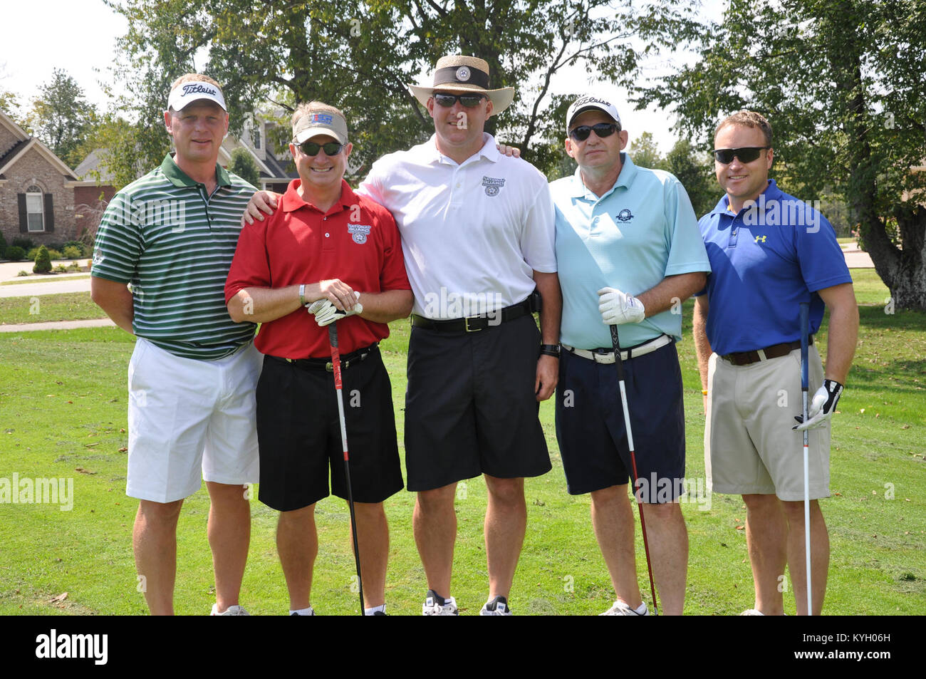 Kentucky Guardsman 1st Sgt. Matt Ihnen, Master Sgt. (retired) Joe ...