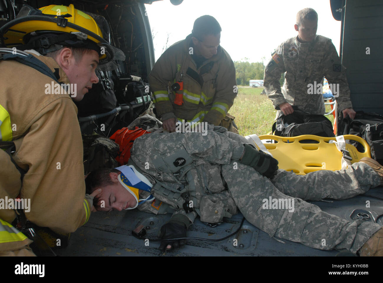 Frankfort Firefighter Jon Lawson administers medical treatment to ...