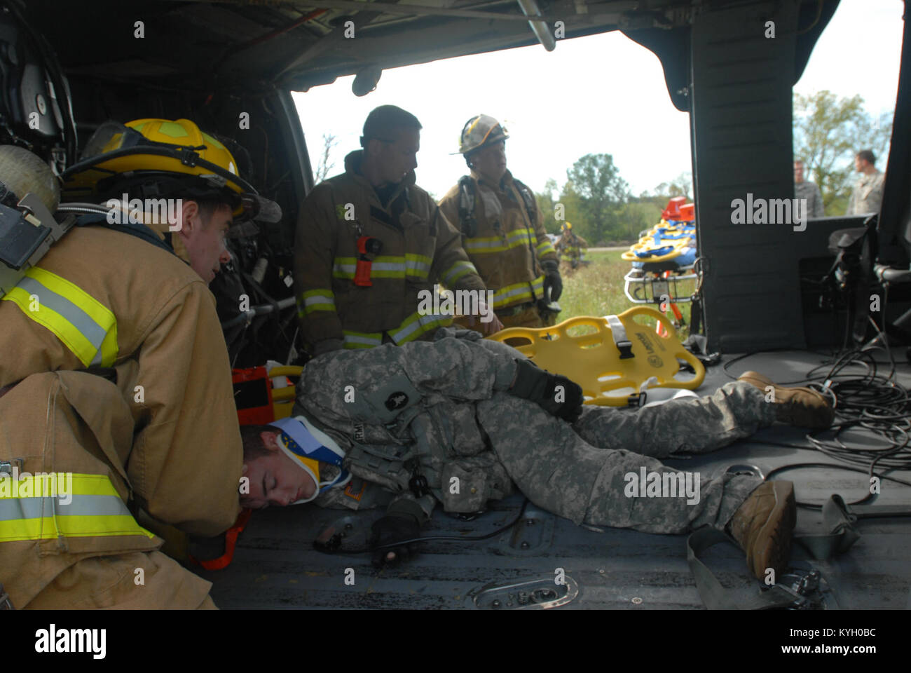 Frankfort Firefighter Jon Lawson administers medical treatment to ...