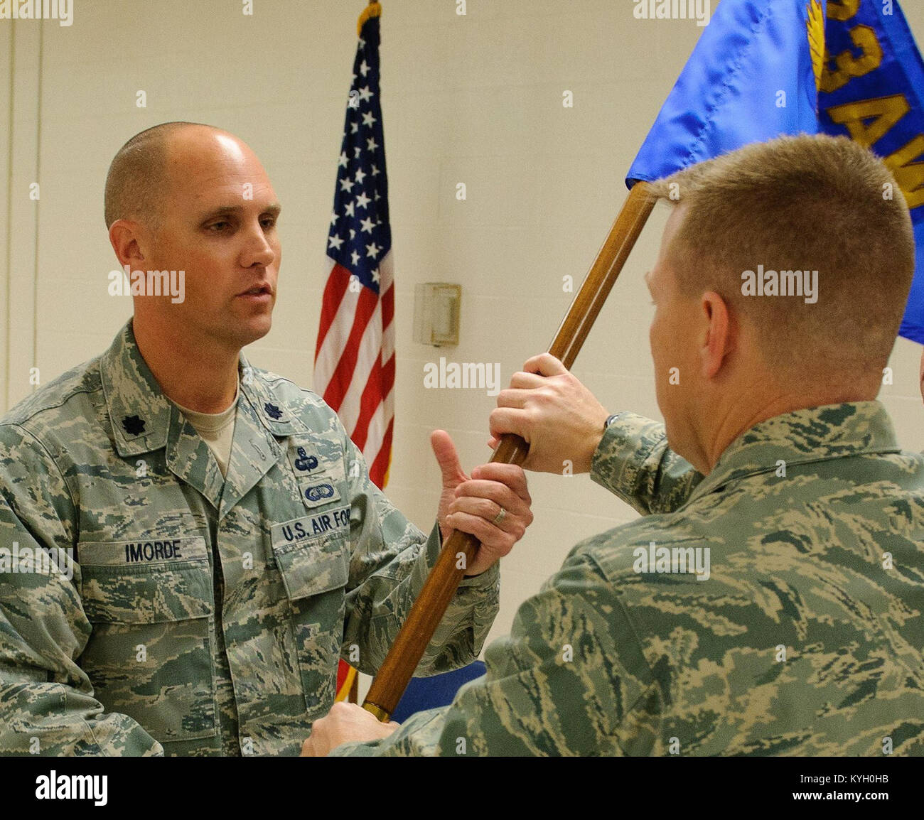 Lt. Col. George Imorde III, incoming commander of the 123rd Force ...