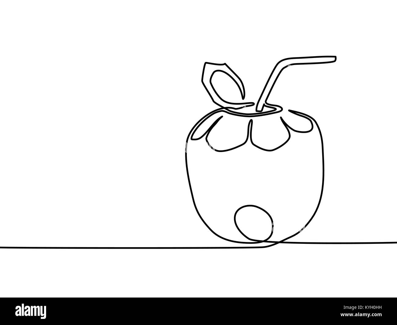 Vector banner doodle drink Cut Out Stock Images & Pictures - Alamy