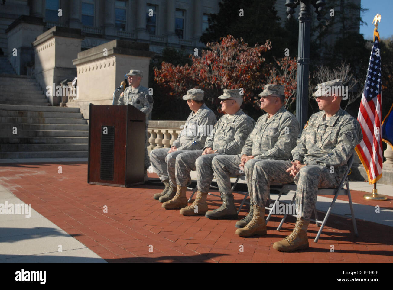 Maj. Fred Bates, Recruiting and Retention Commander, addresses the ...