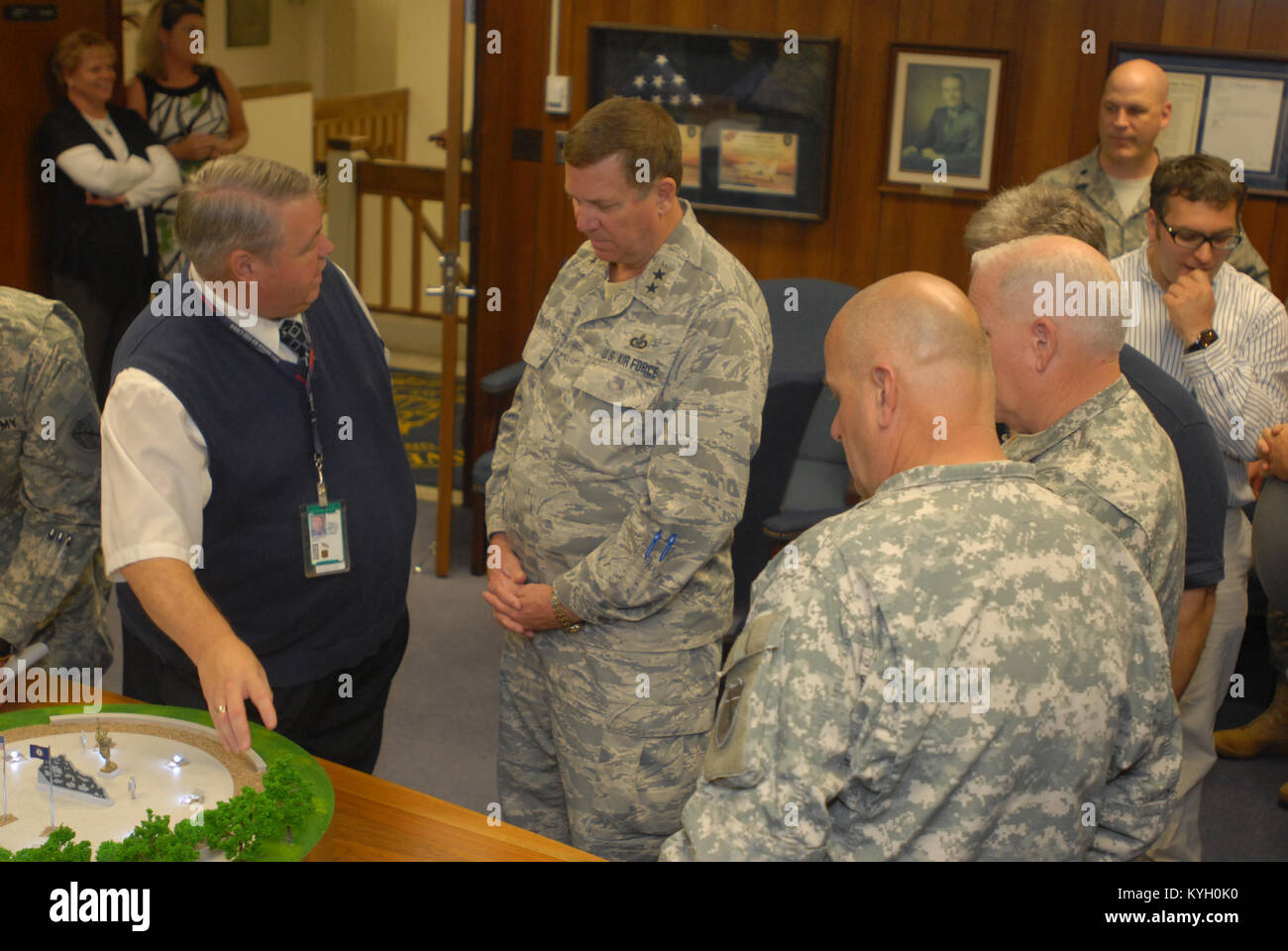 Command Historian John Trowbridge and Adjutant General Edward W. Tonini ...
