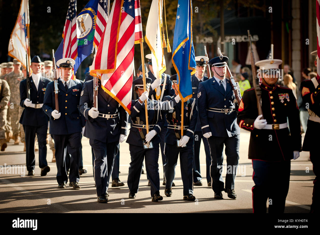 The Kentucky Air National Guard fielded a color guard detail as part of ...