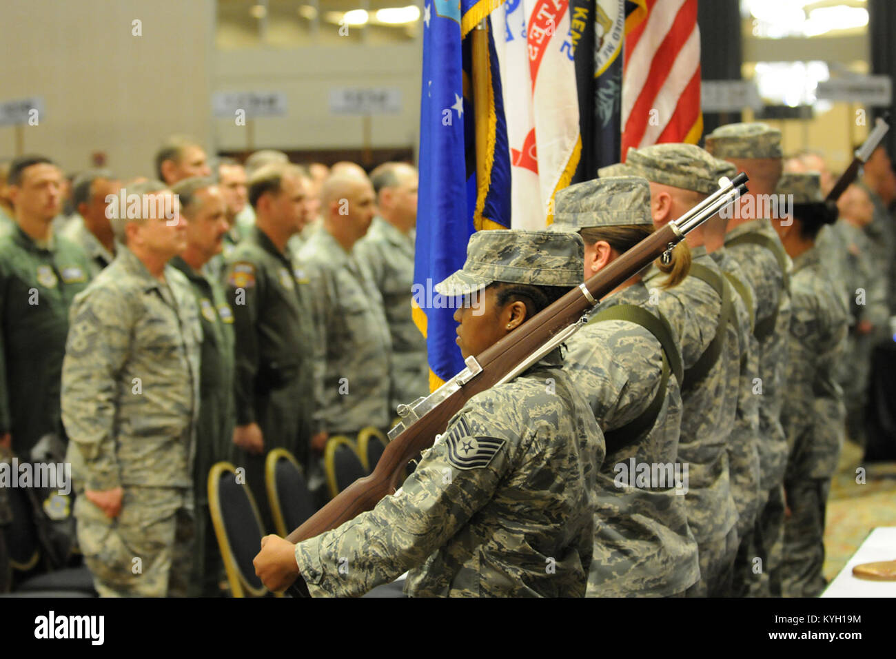US Army National Guard conference and display Stock Photo - Alamy