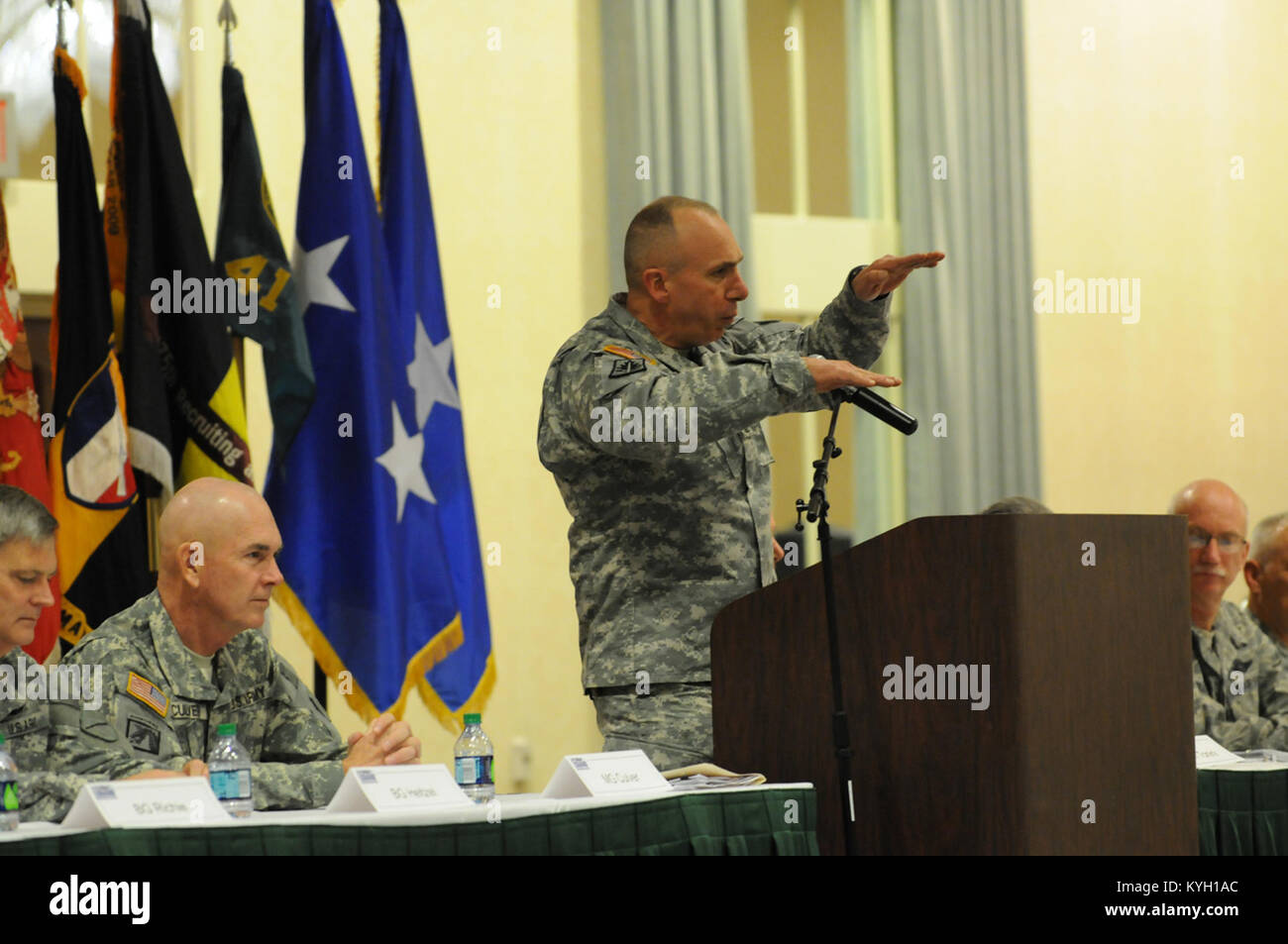 US Army National Guard conference and display Stock Photo - Alamy