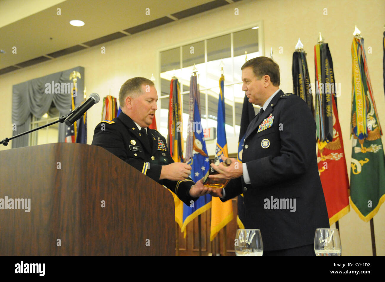 US army National Guard awards ceremony Stock Photo - Alamy