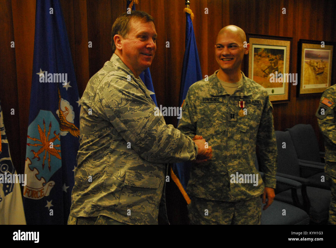 Capt. Joe Fontanez is coined by Kentucky's Adjutant General Maj. Gen ...