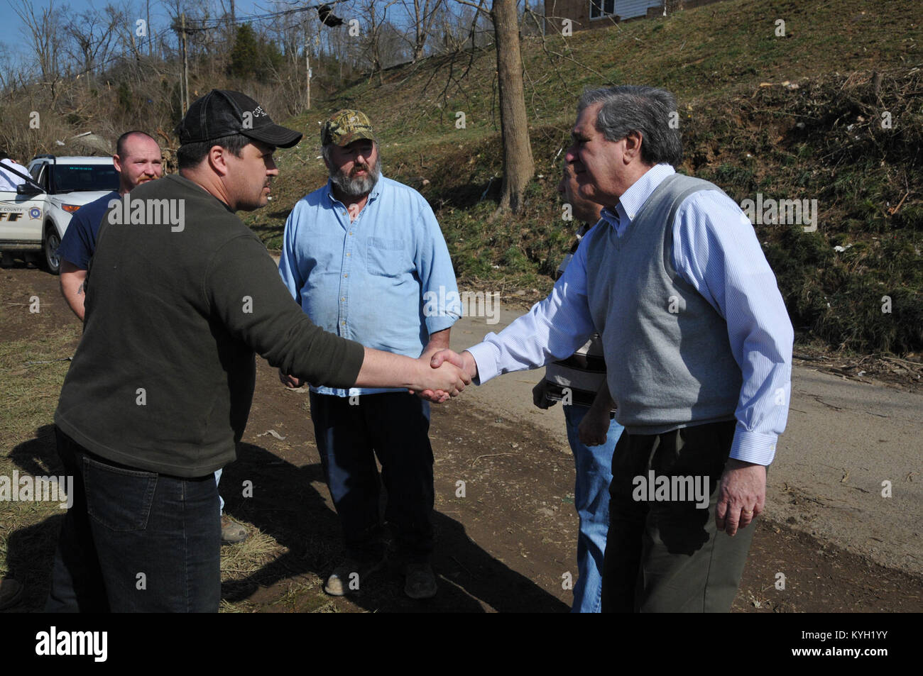 Lieutenant Governor Jerry Abramson, Senator Walter Blevins, Senator Ray ...