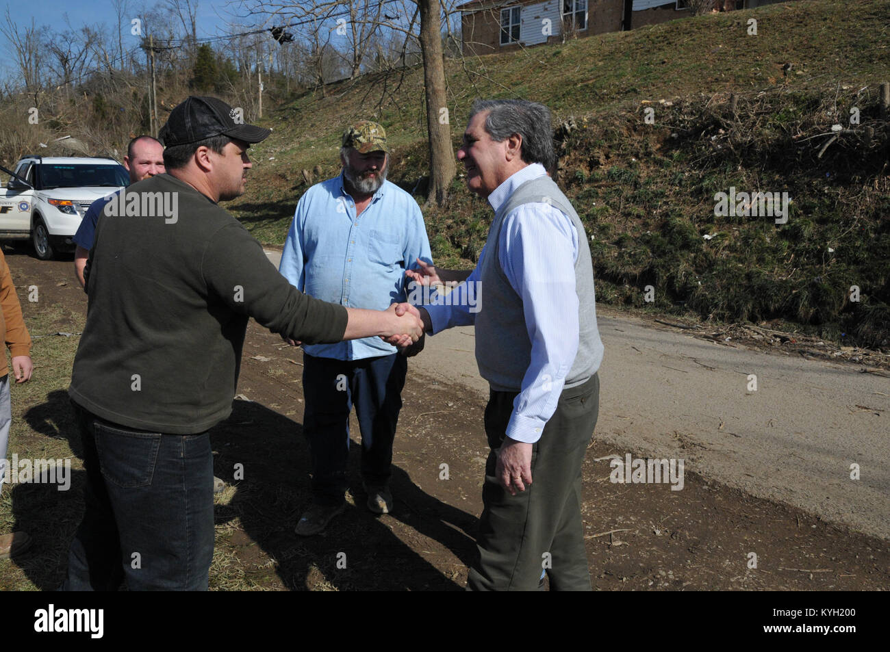 Lieutenant Governor Jerry Abramson, Senator Walter Blevins, Senator Ray ...