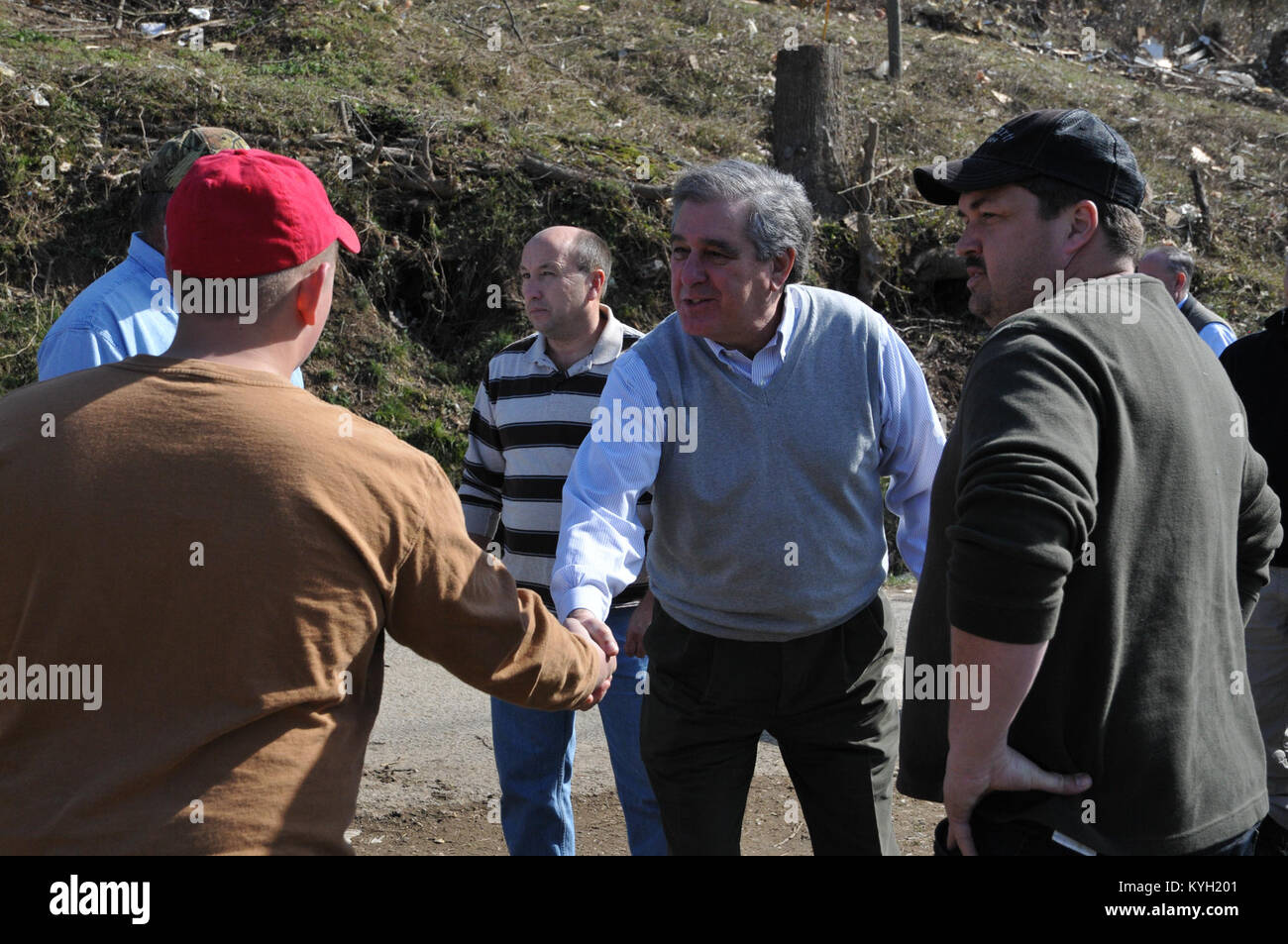 Lieutenant Governor Jerry Abramson, Senator Walter Blevins, Senator Ray ...