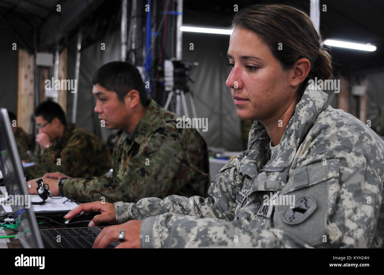 Capt. Brittany Woods, Operations Officer with the USARPAC Contingency ...