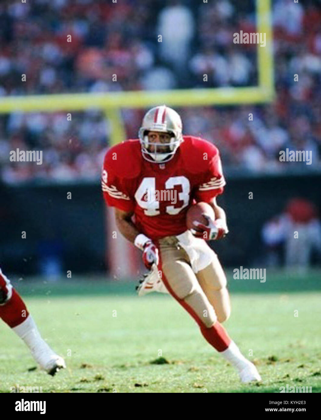 San Francisco 49ers running back Marc Logan (43) carries the football ...