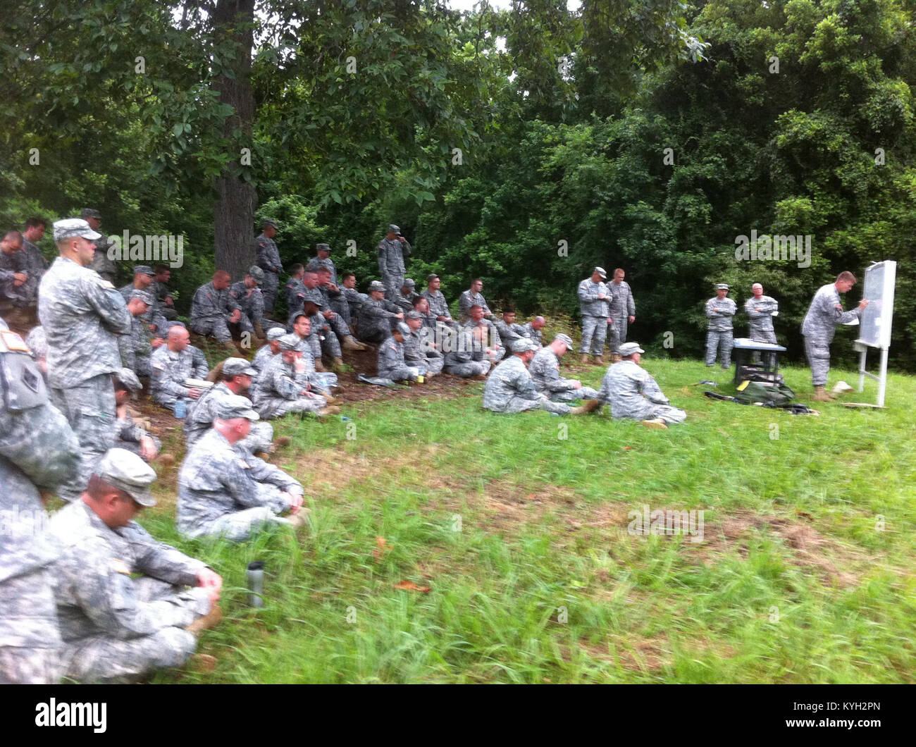 Classroom? A berm, a board, and nice day is all the Infantry really ...