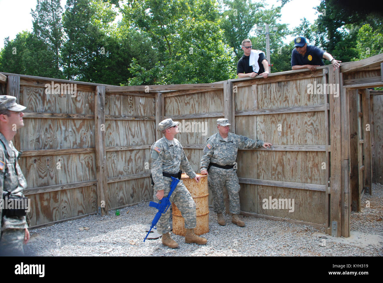 US military army National Guard training and assisting Stock Photo - Alamy