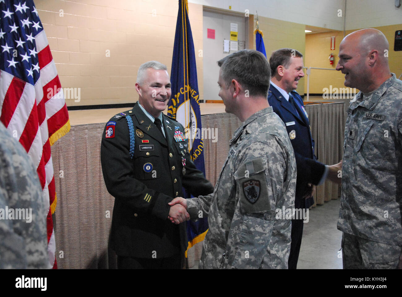 Lt. Col. Hal Lamberton, Director of Human Resources for the Kentucky ...