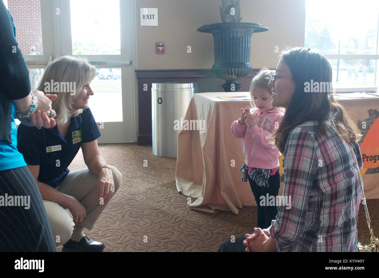 Lakynn Craig daughter of Mia and CPL Kelly Craig speak with Becca Kemp ...
