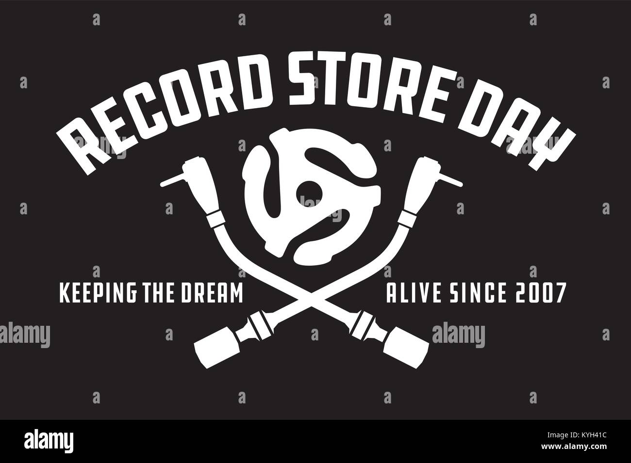 Record shop vintage Stock Vector Images - Alamy