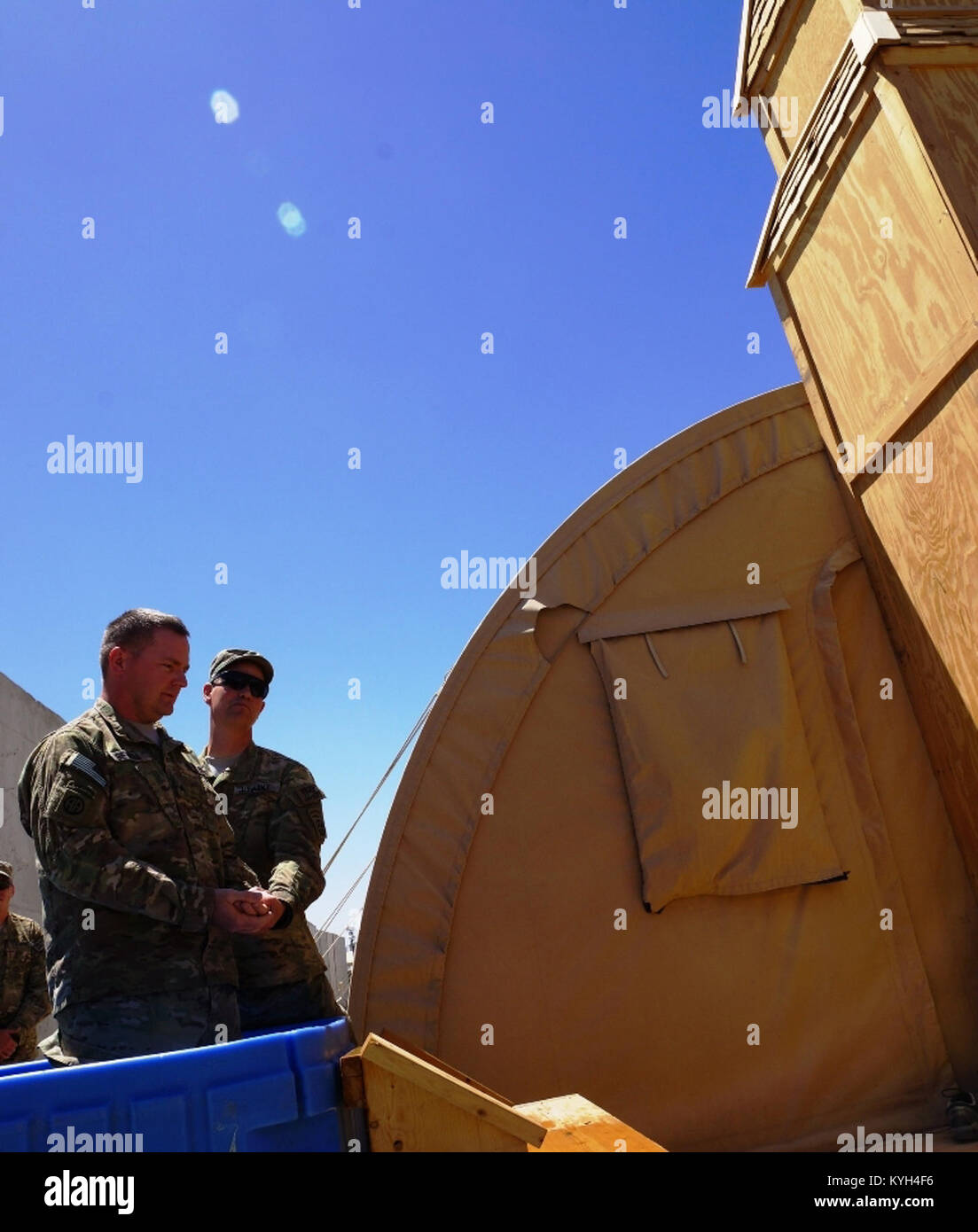 Cpt. Loren Aderhold (right), a Chaplain with 782nd Brigade Support ...