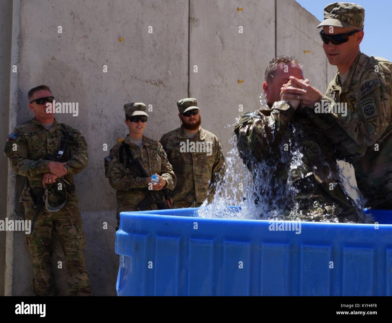 Cpt. Loren Aderhold (right), a Chaplain with 782nd Brigade Support ...