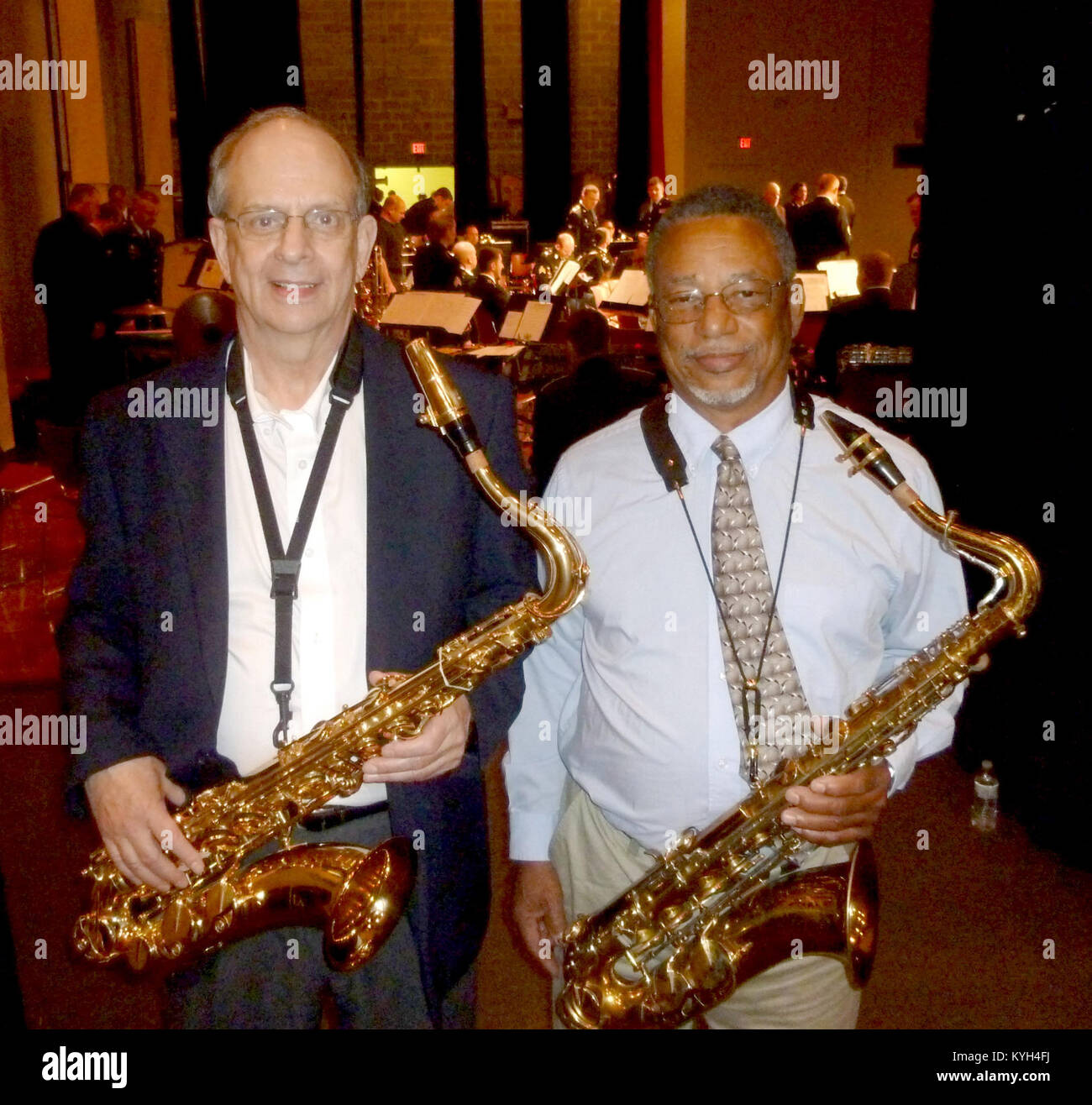 U.S. military band saxophone players Stock Photo - Alamy