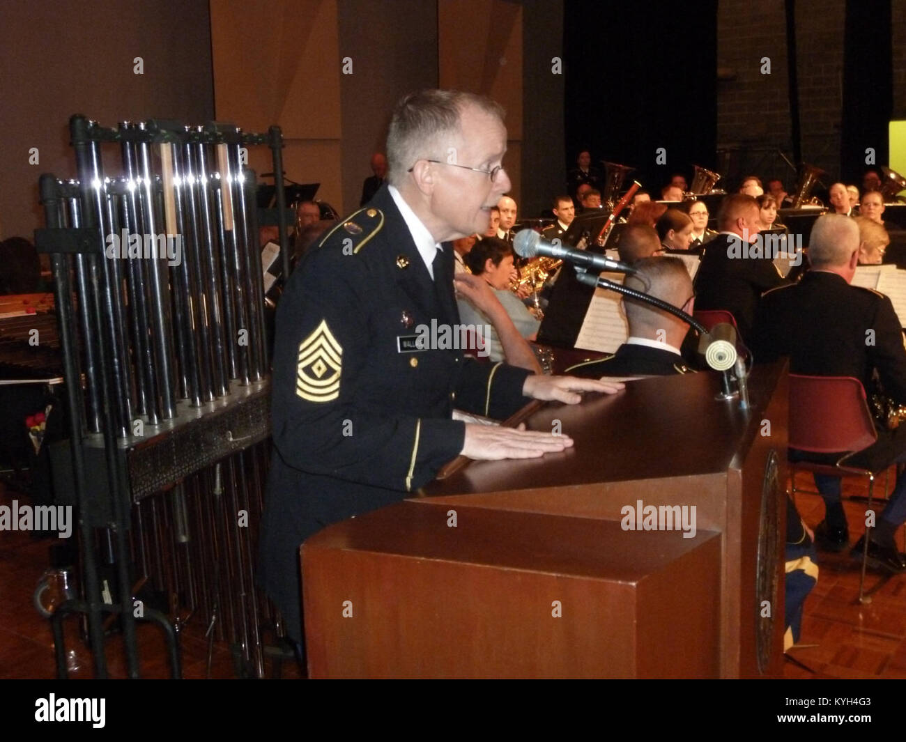 US military band concert Stock Photo - Alamy