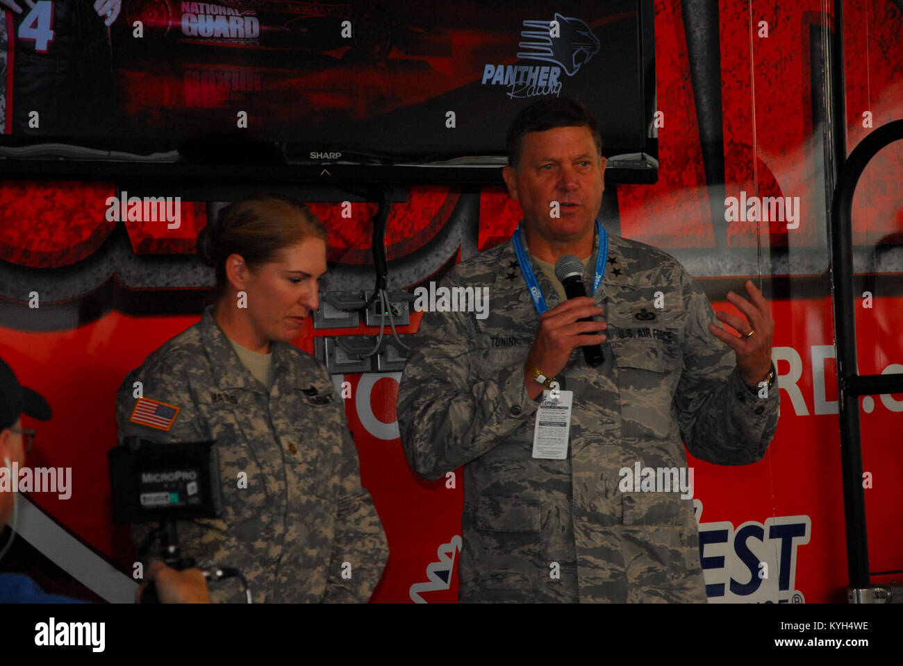 Members of the Kentucky National Guard honored Mr. John Barnes, CEO of ...