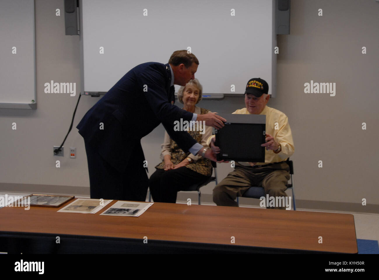 SFC (Ret.) Thomas Whitten is presented Maj Gen Edward W. Tonini on 30 ...
