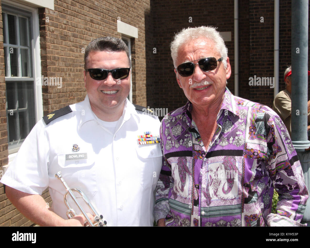 Sgt. Kevin Bowling pictured with Doc Severinsen of "Tonight Show" fame ...