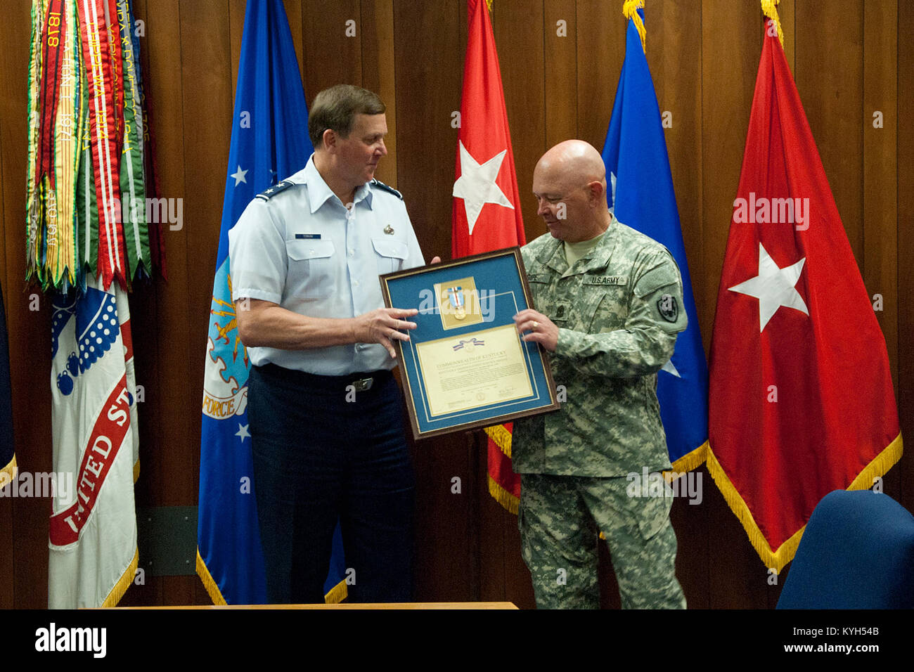 Presentation of the Kentucky Distinguished Service Medal to Command Sgt ...