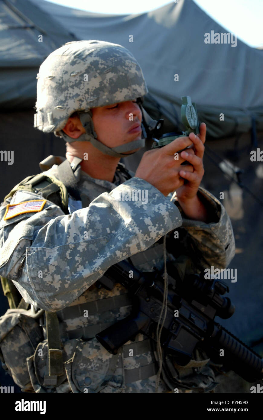 Spc. Joseph Clark, a forward observer for the 2nd Battalion, 138th ...