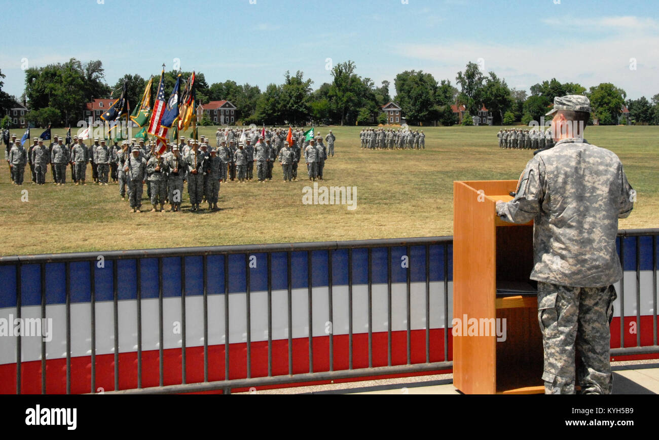 Col. Michael A. Abell addresses Soldiers of the 149th Maneuver ...