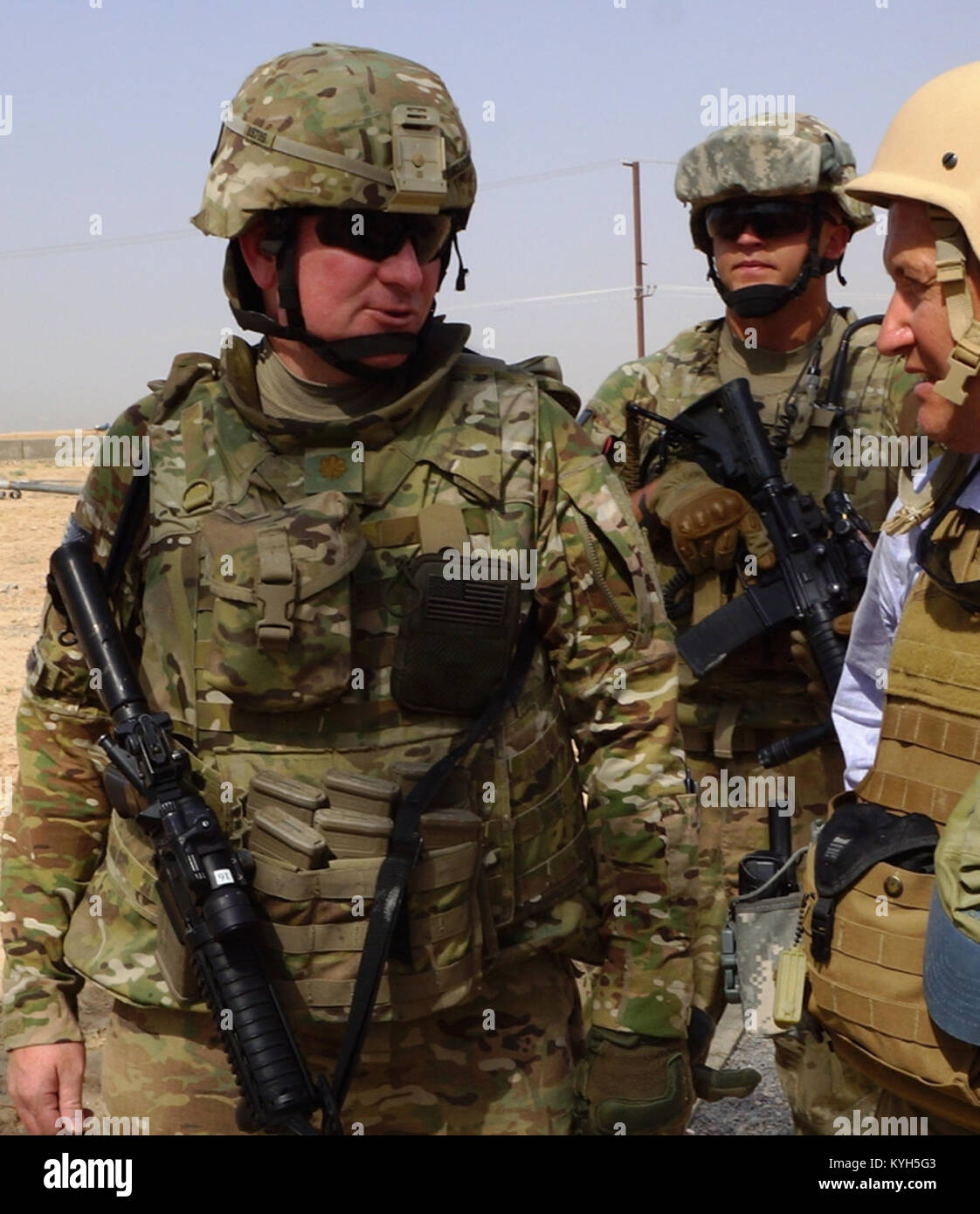 Kentucky Agribusiness Development Team 4’s Maj. Ben Singleton (left) of ...