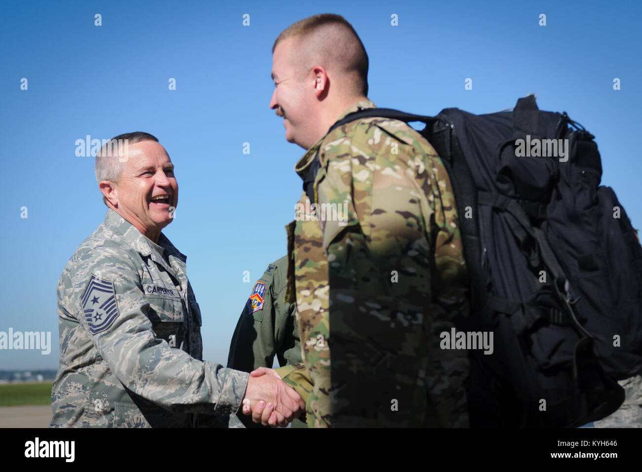 Kentucky Air National Guard Command Chief Master Sgt. Curtis Carpenter ...