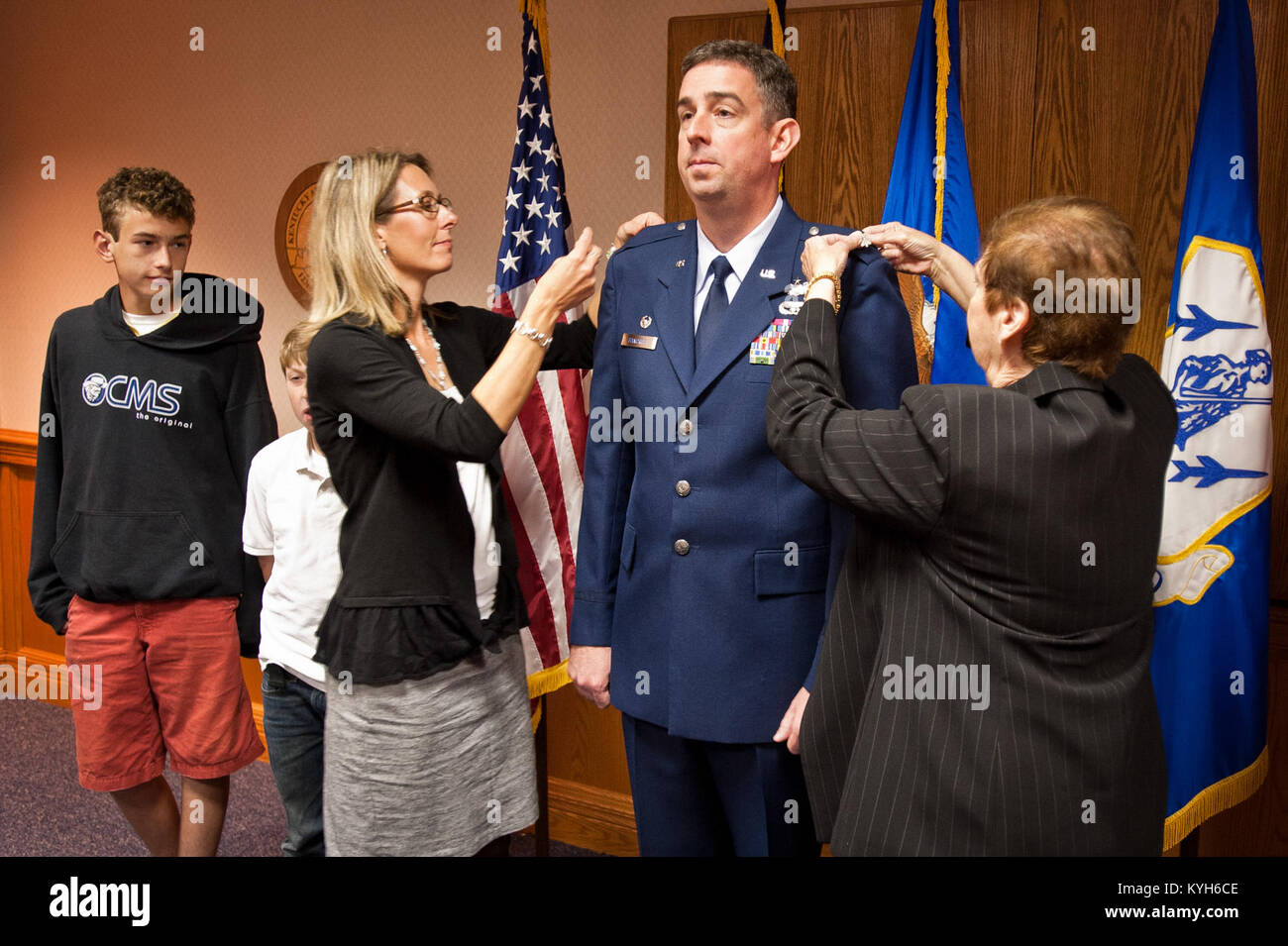 Maj. Bruce Bancroft, commander of the 123rd Global Mobility Readiness ...
