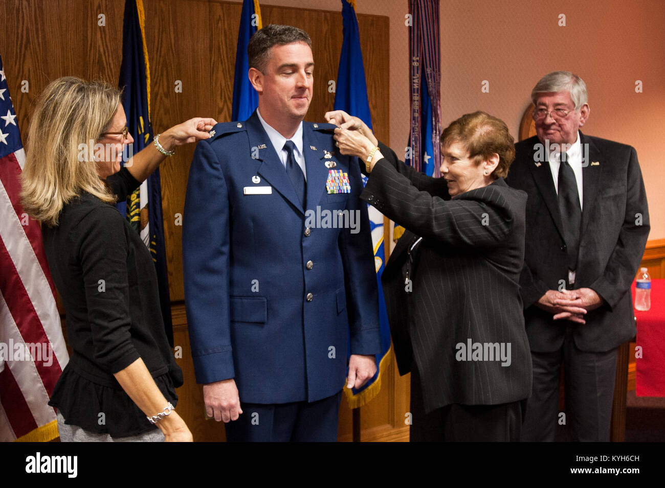 Maj. Bruce Bancroft, commander of the 123rd Global Mobility Readiness ...
